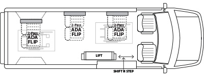 Custom Conversion Van Ford Transit 7 to 9 Passenger